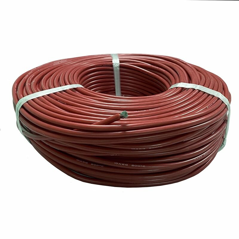 Провод силиконовый 10AWG 5,27 мм кв 100 м (красный)