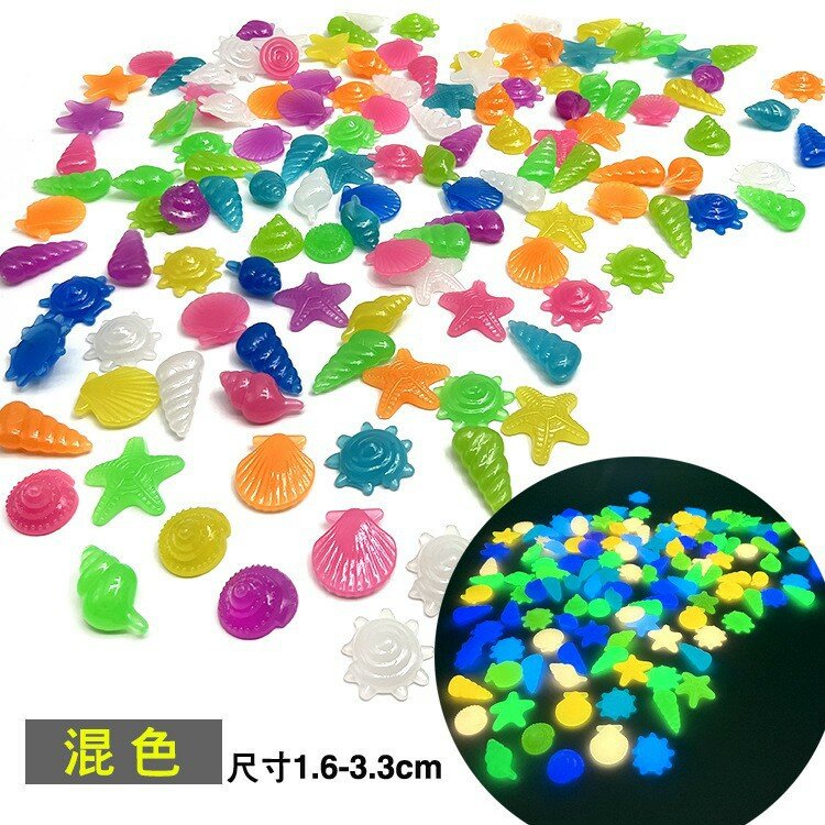 Акриловый светящийся драгоценный камень, кристаллический камень, светящийся алмаз, детская охота за сокровищами, океанские животные, декор для аквариума