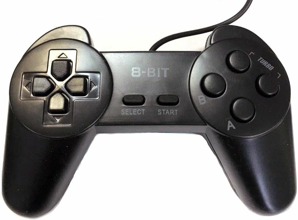 Геймпад проводной 8 bit Controller широкий разъем 15 Pin Форма Sony Черный