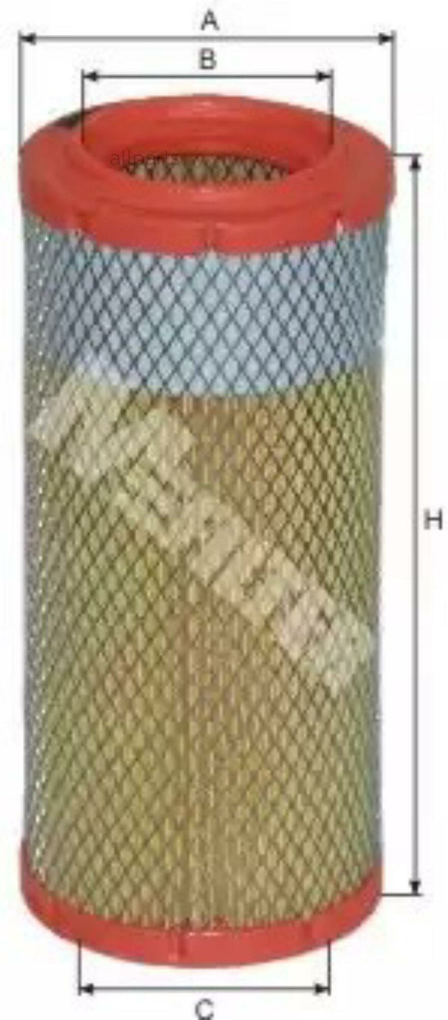M-FILTER A830 фильтр воздушный ! H244 D107 d56 \KUBOTA