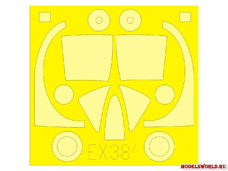 Окрасочная маска для T-28D, Roden. Масштаб 1:48
