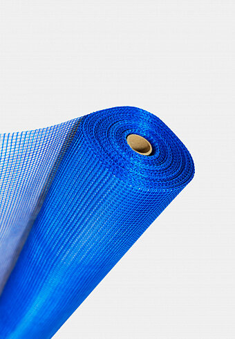 Сетка стеклотканевая фасадная синяя OXISS PREMIUM 5*5 160/1/50 (45м2)