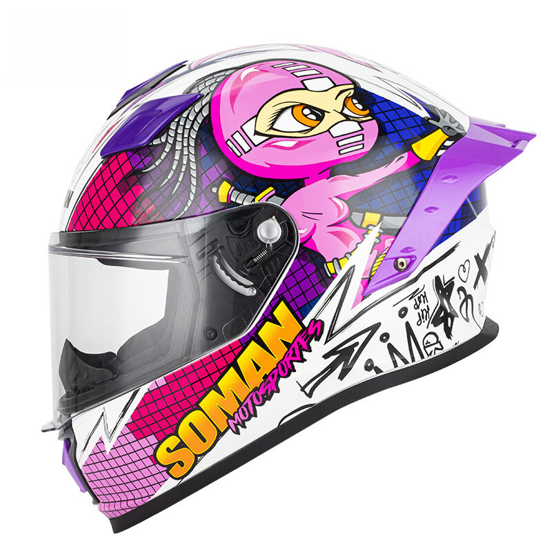Шлем SOMAN F1, гоночный, для мужчин и женщин