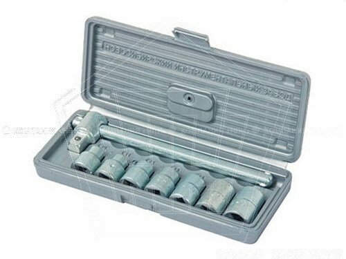 Набор головок 1/2" 8 предметов "супер" (10-19 мм) №1 (цинк) низ (57053015)