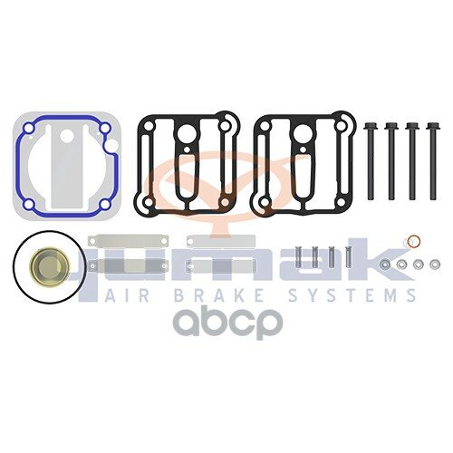 Р/к компрессора! (мкр) клапаны, прокладки, болты, кольца упл.(16 пр.) MAN TGA Yumak арт. RK0126802