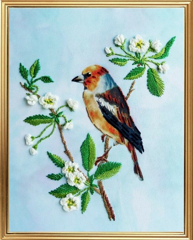 Набор Вышивальная мозаика #3015ЖМ Аромат весны, Гладь, 14 x 18 см