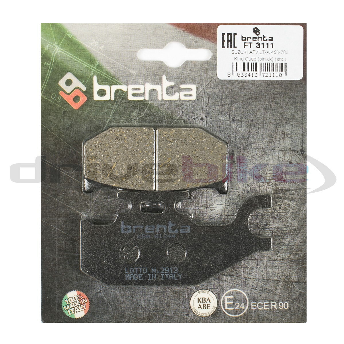 BRENTA Тормозные колодки FT 3111 Organic