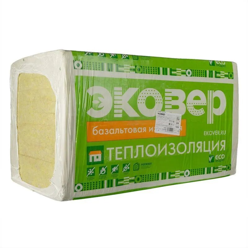 Утеплитель Эковер Лайт 1000х600х50 мм, 12 шт/уп