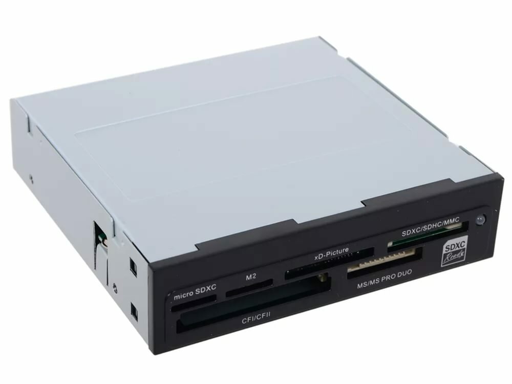 Картридер 3.5" Black Ginzzu OEM (GR-126B)