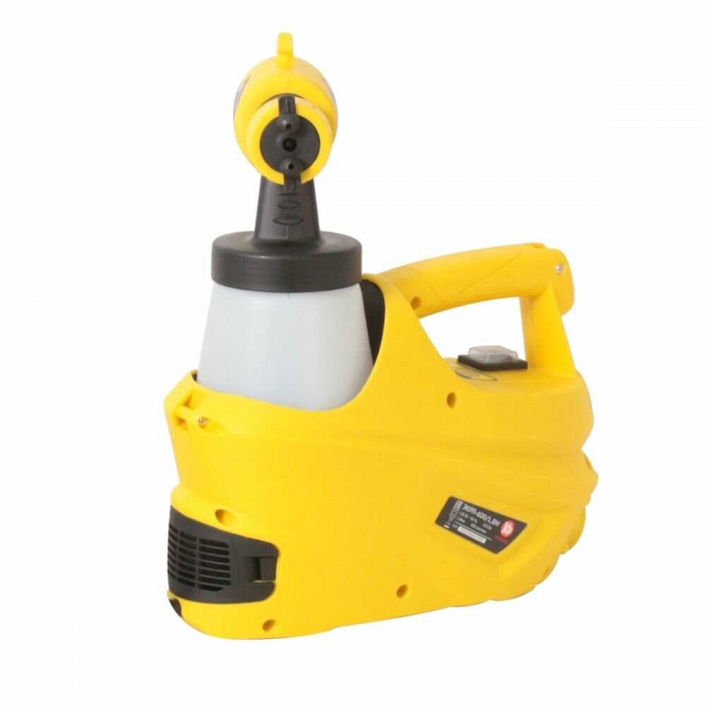 Электрический краскопульт Калибр ЭКРП-600/1,8М (650Вт, Нижний бак, Регулировки факела и расхода)