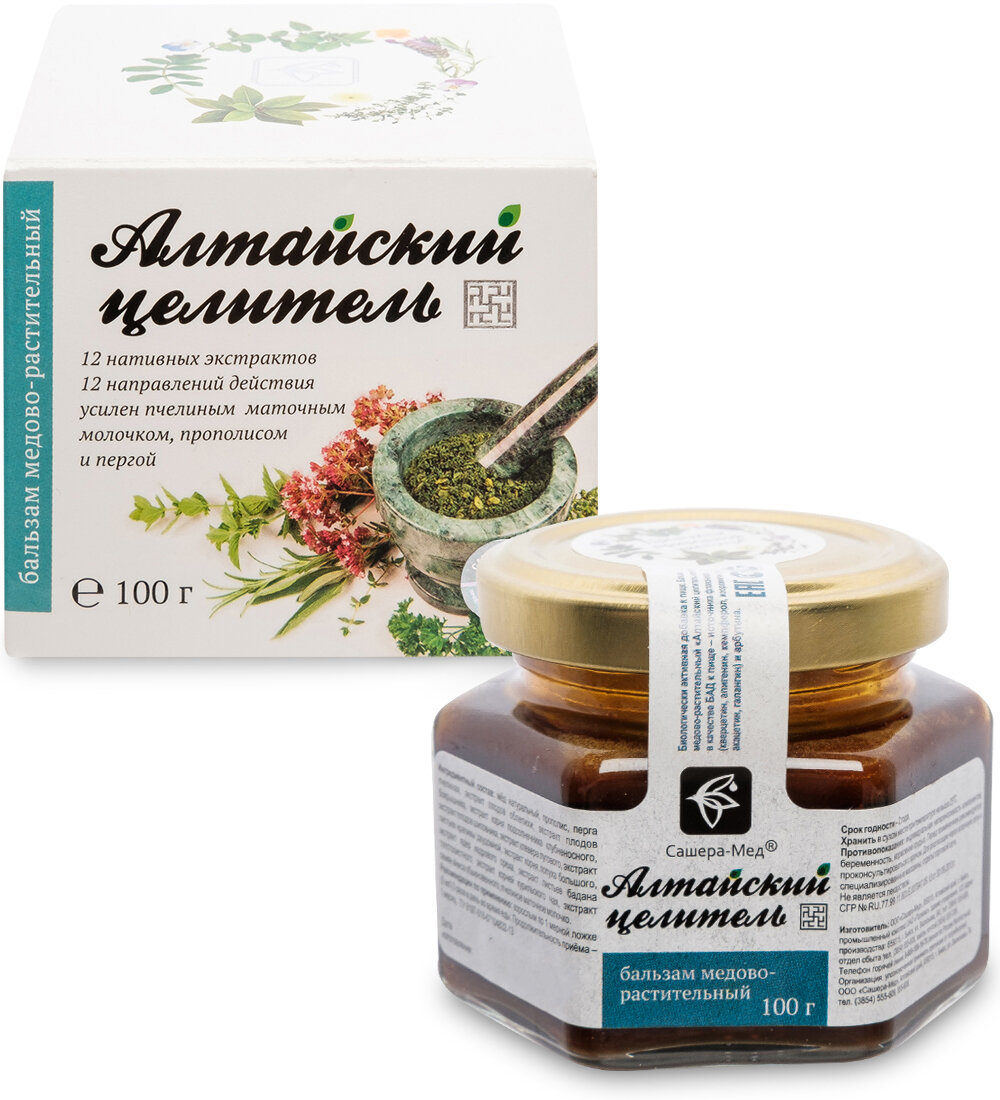 Сашера-МЕД Медово-растительная композиция "Алтайский целитель"