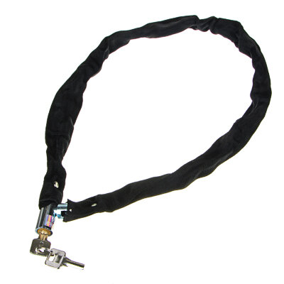 Замок для велосипеда, самоката и колясок. Длина 1 метр. Диаметр 5см. Цепь.