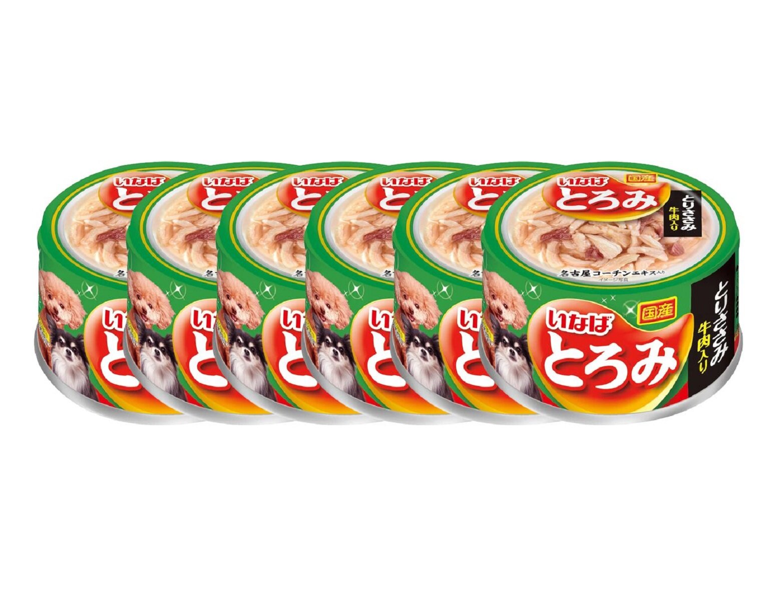 Inaba Toromi Влажный корм для собак Куриное филе с говядиной в бульоне 80г (6 штук)