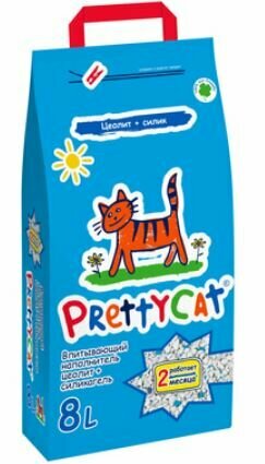 Pretty Cat Наполнитель впитывающий для кошачьих туалетов "Naturel" 8л 4 кг