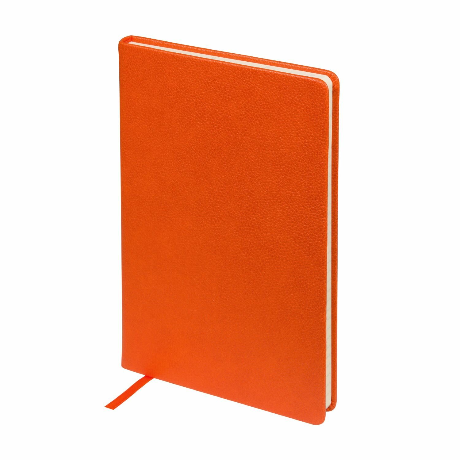 Ежедневник недатированный А5 Bruno Visconti Megapolis Loft оранжевый, кожаный блокнот планер / записная книжка в линейку арт.3-675/07