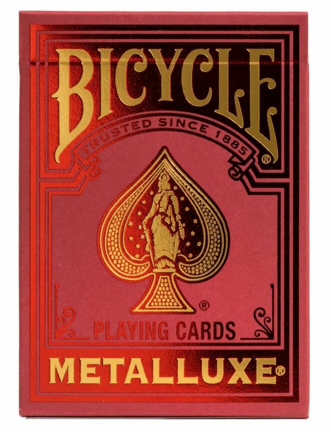 Карты игральные Bicycle Metalluxe red