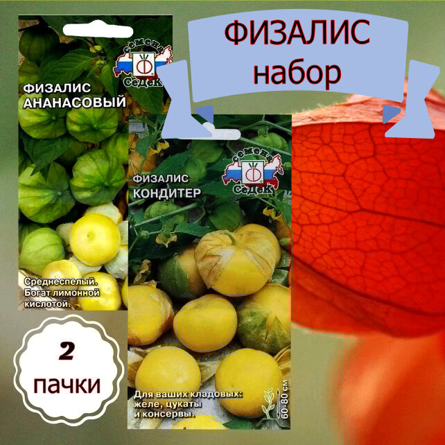 Семена Физалиса "Ананасовый и Кондитер"