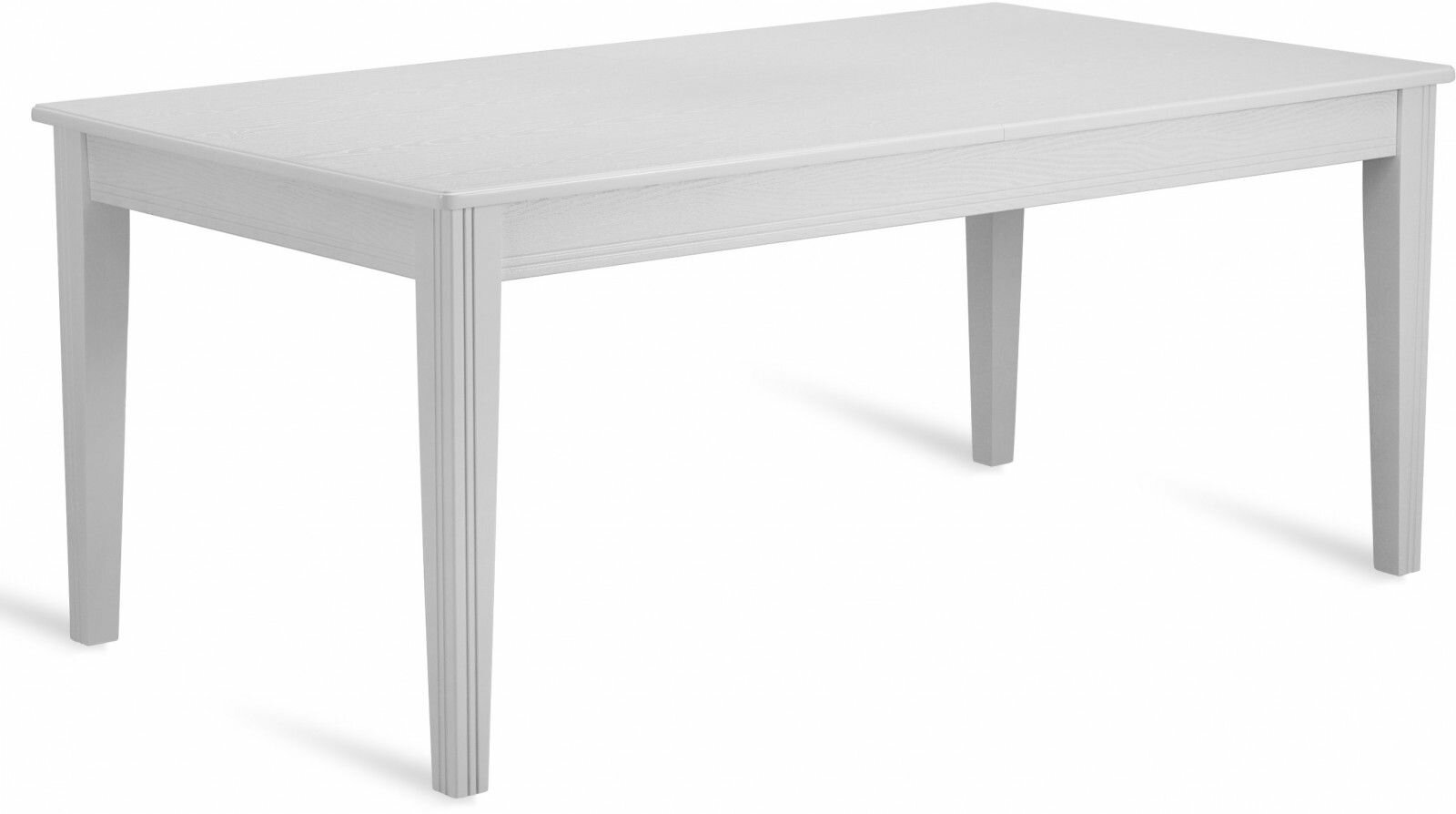 Ambe Стол кухонный обеденный деревянный раздвижной Таурус 160(210)х90 Белый