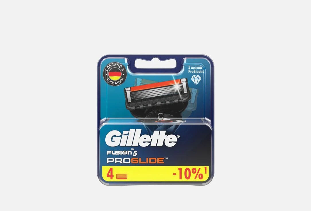 Сменные кассеты для бритвы Gillette "Fusion5 ProGlide", 4 штуки