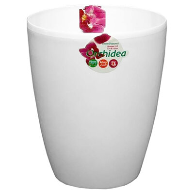 Горшок цветочный "Орхидея" (1,3л.) белый, для орхидей, пластиковый