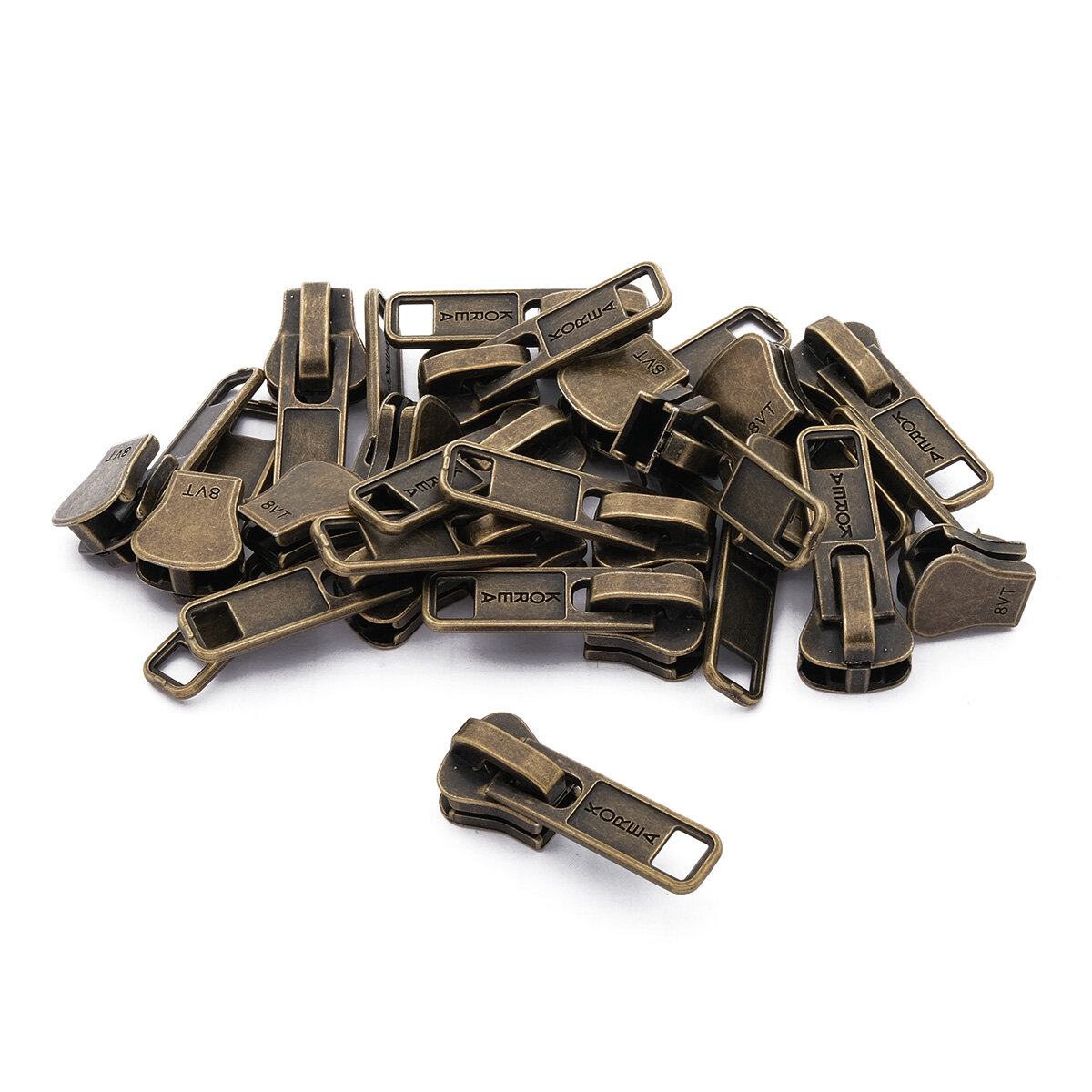 Бегунок для молнии Т8 трактор, автомат, Айрис (антик), 20 шт