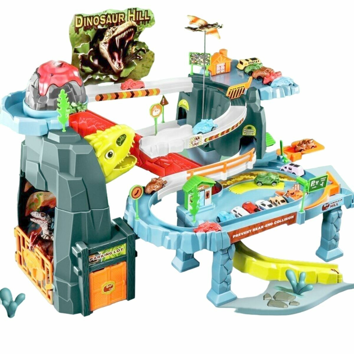 Трек Hongqi для машинок Вулкан динозавров 195792