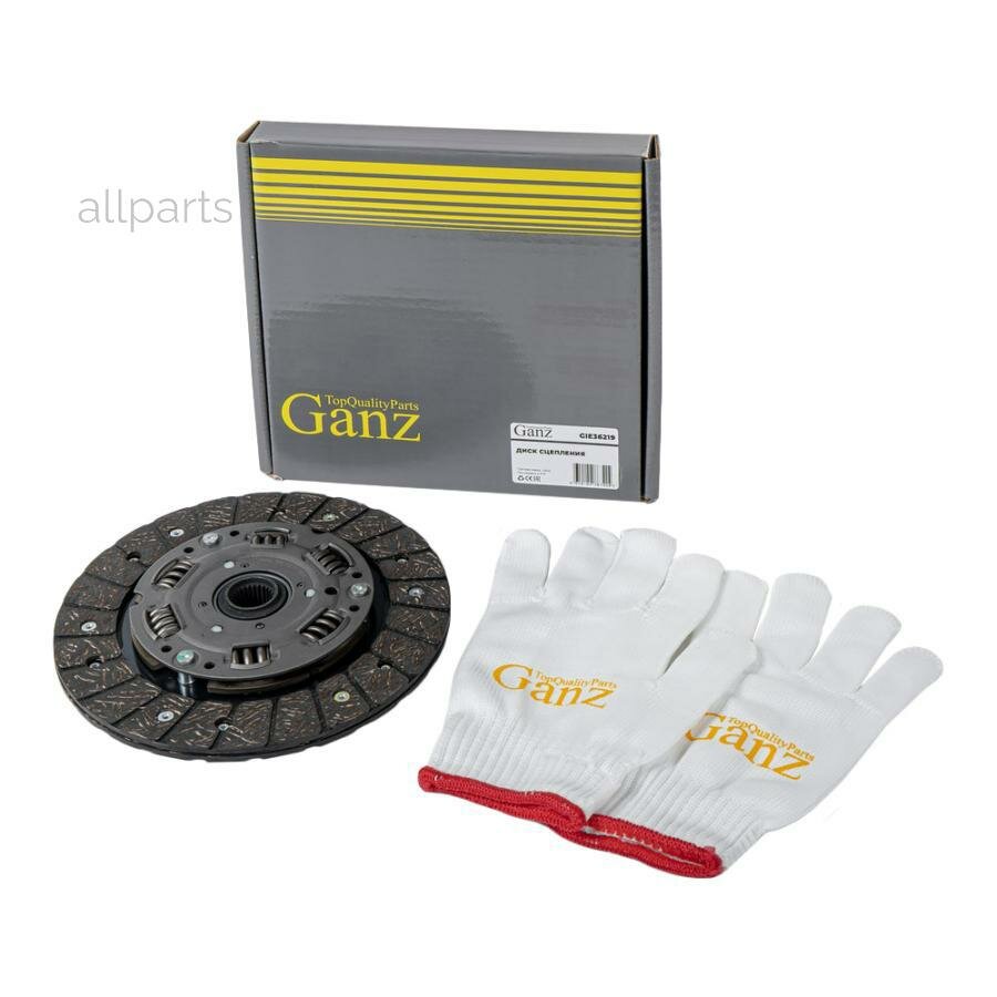 GANZ GIE36219 Диск сцепления для LADA Largus (1.6, КПП JR5), RENAULT Fluence, Duste GANZ GIE36219