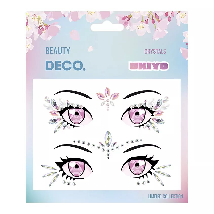 Кристаллы для лица и тела DECO. UKIYO by Miami Tattoos (Summer Flower)