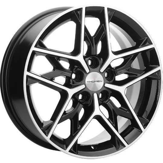 Колесный диск Khomen KHW 1709 7x17 5*108 ET50 DIA63.3 Black-FP