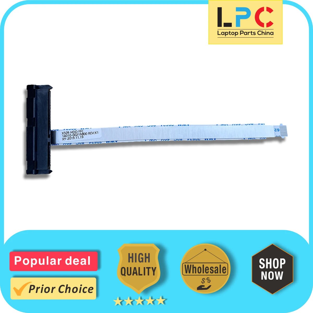Кабель для жесткого диска для ASUS X509, X509F, X509J, X509BA, X509DA, X509FA, X509MA, X509UA, разъем для жесткого диска ноутбука, гибкий кабель 14010-00219800