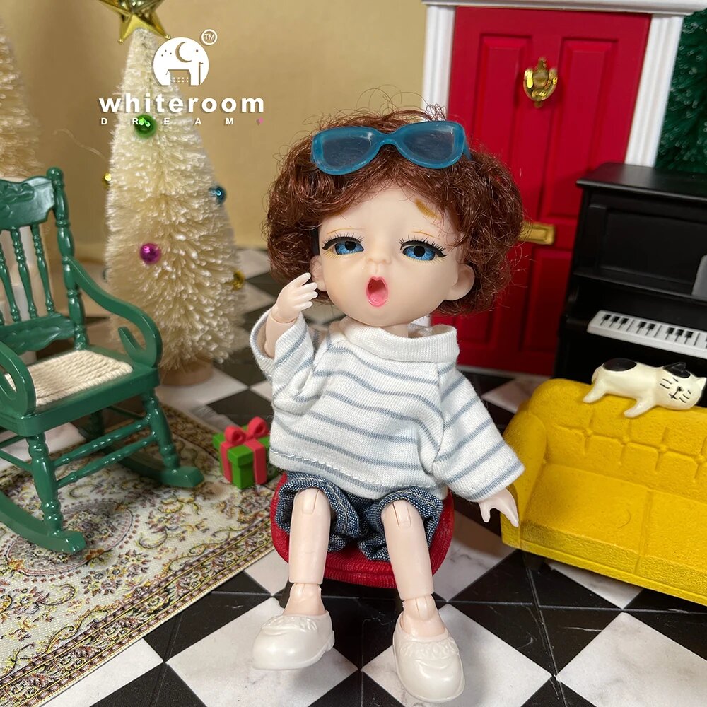 Кукла whiteroom BJD 16 см голубоглазая, BABY 10