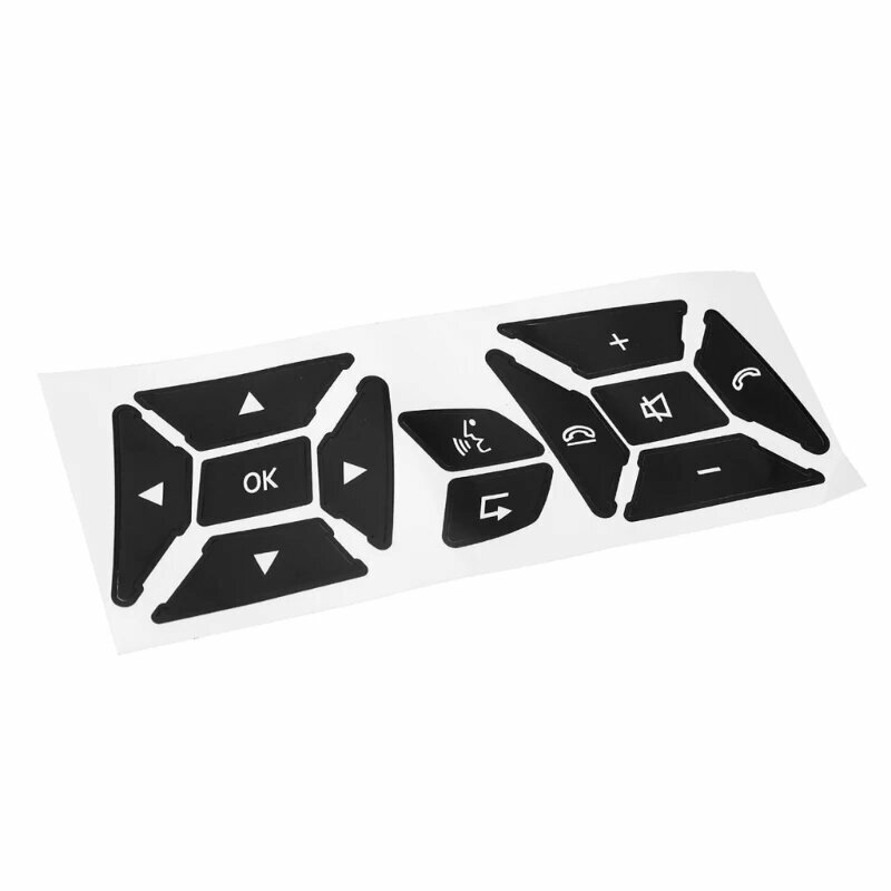 Наклейки на кнопки рулевого колеса, сменные наклейки на накладку, автомобильные аксессуары