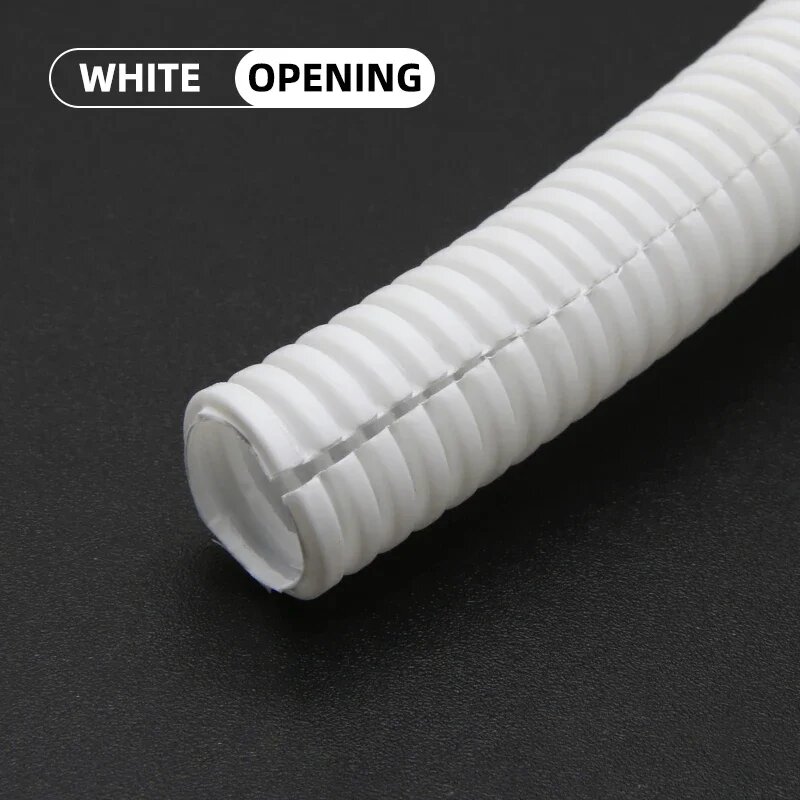 Кабельный шланг из ПП 1/5/10 м White Opening, 1 Meter, AD 25 x ID 20mm