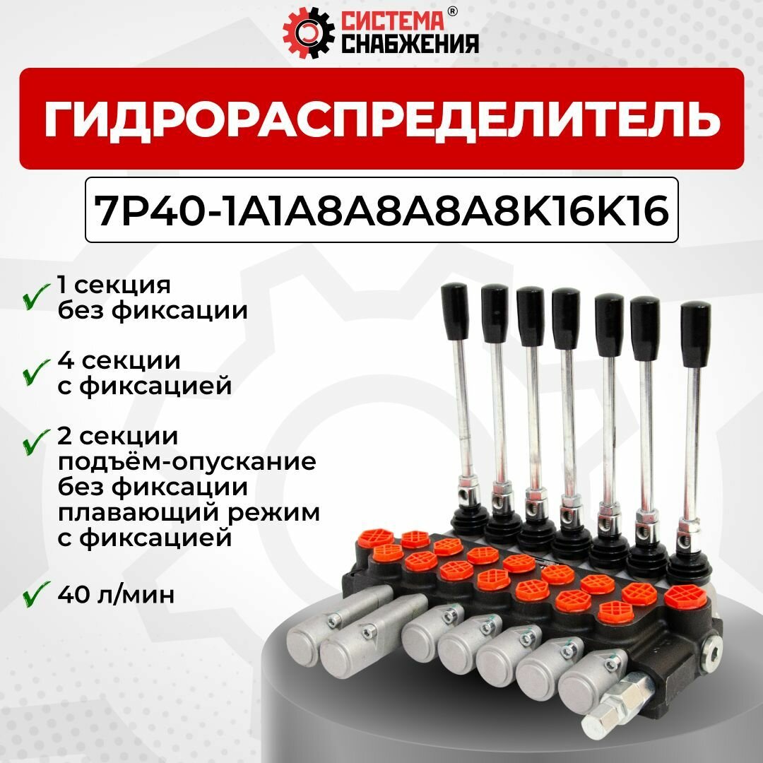 Гидрораспределитель 7P40-A1A8A8A8A8K16K16