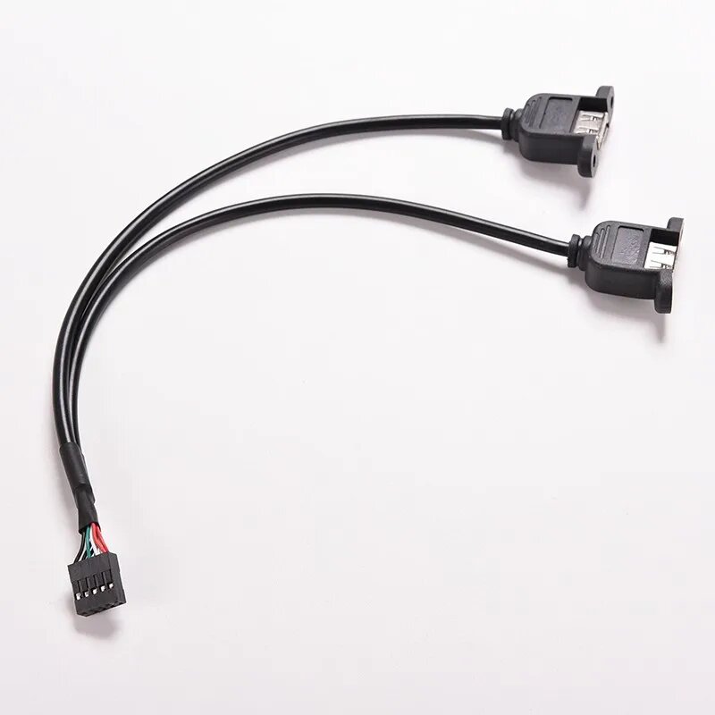 BINYEAE USB разъем для материнской платы 9 Pin Header до 2 Dual USB 2.0 — фото 1