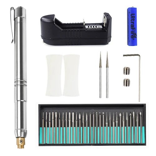 Беспроводная дрель-гравер Dremel 3.7В, Set 2