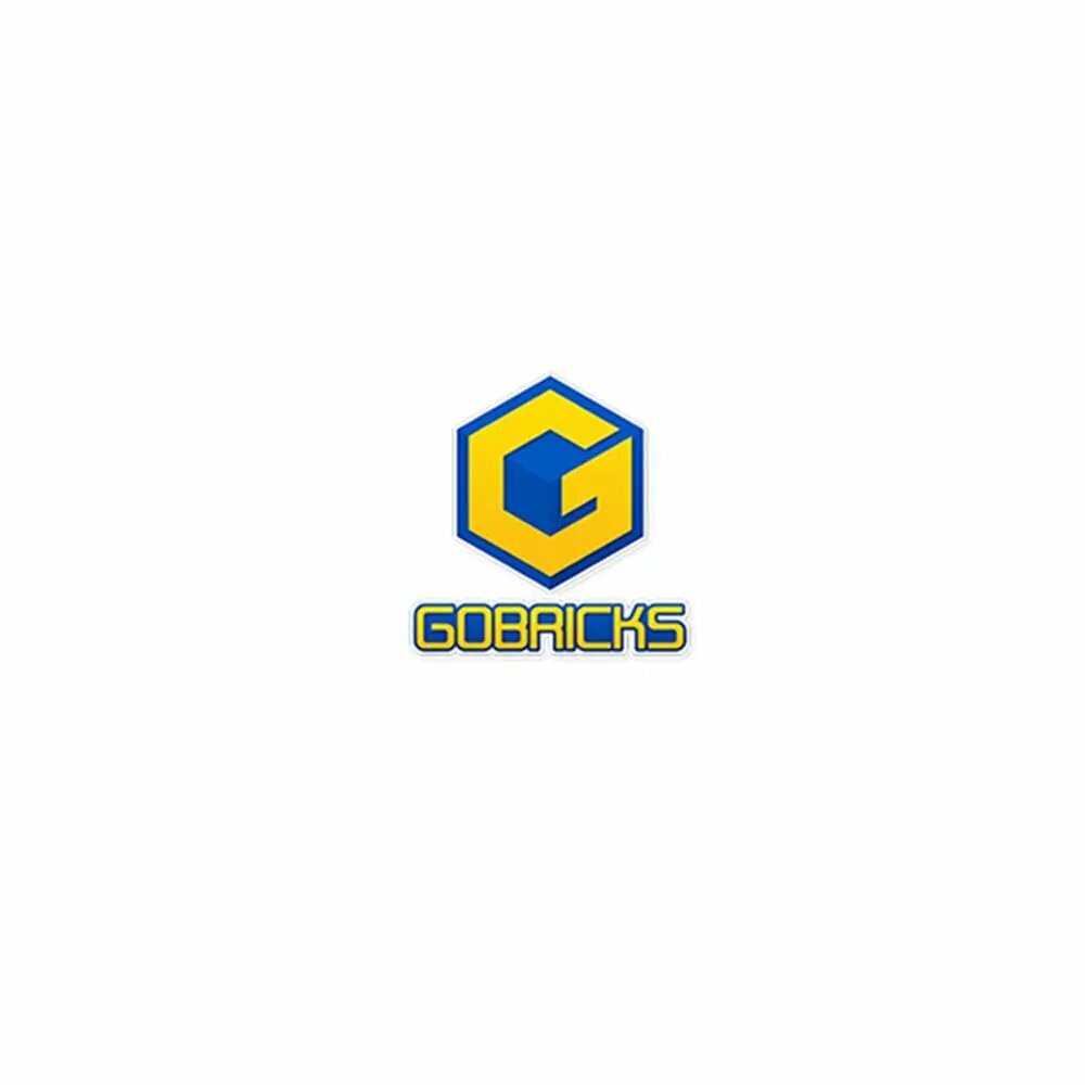 Gobricks строительные блоки желтые, Цвет: 090