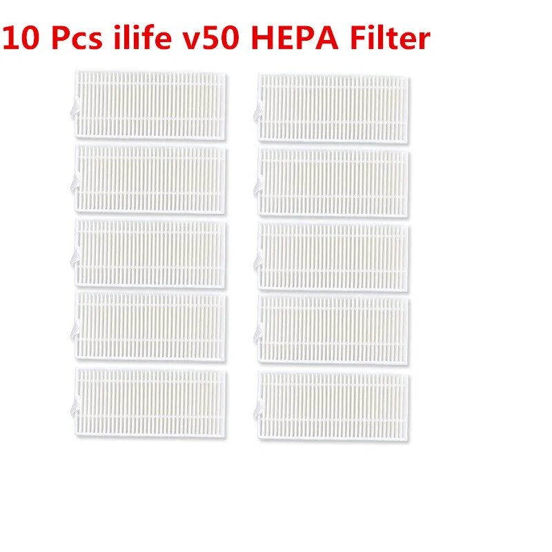 Набор из 10 HEPA-фильтров для iLife V50