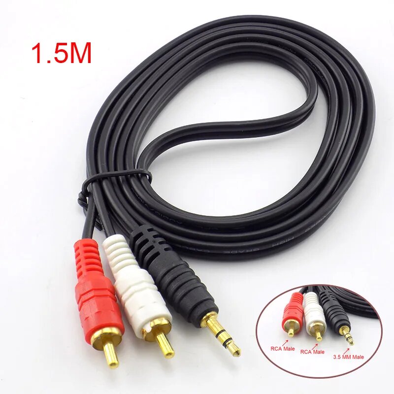 Аудио адаптер 3,5 мм на 2 RCA L19
