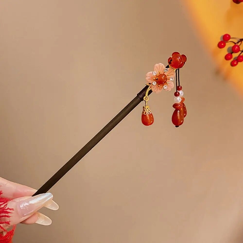 Деревянная палочка для волос Hanfu, цвет J