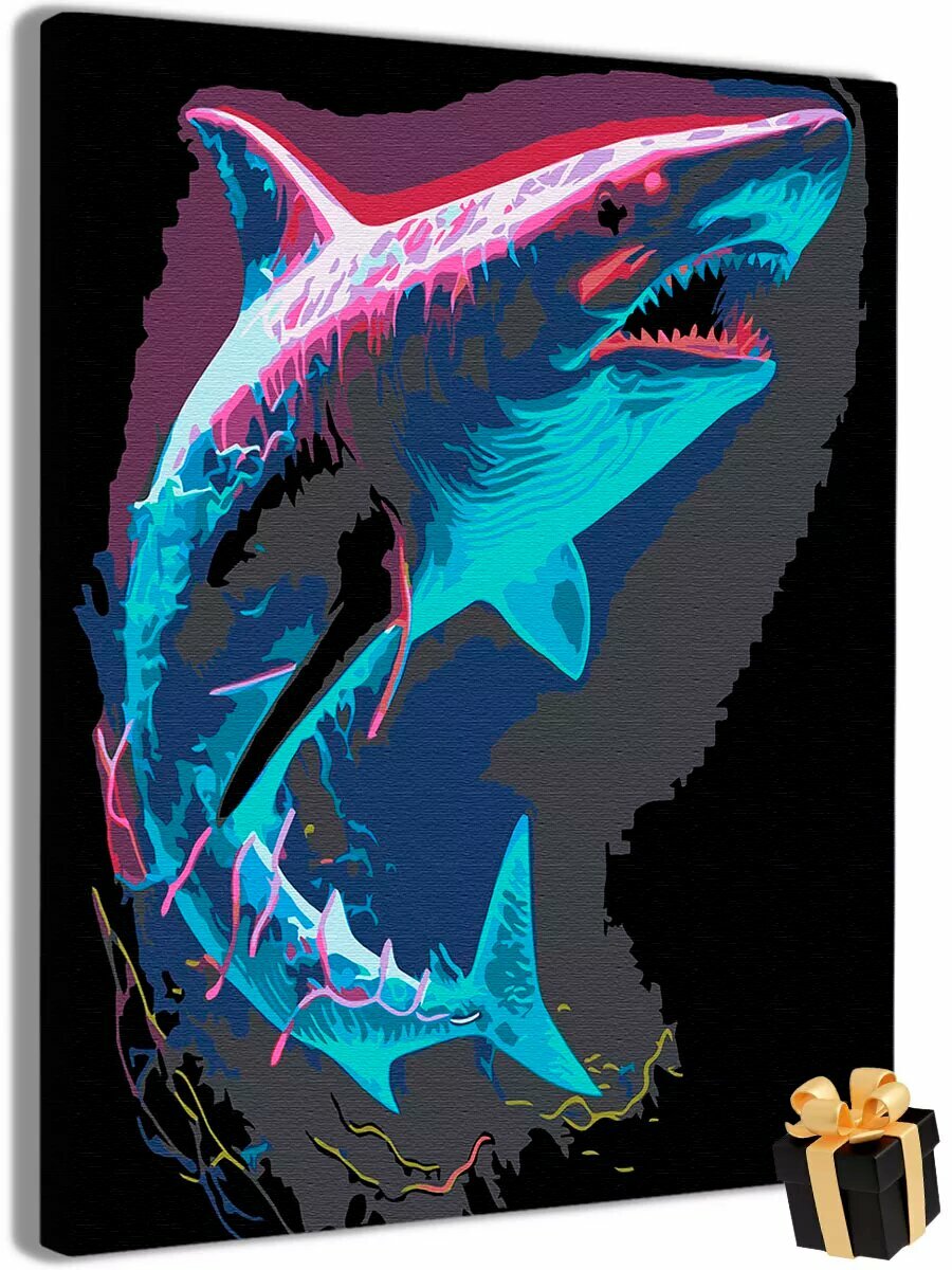 Картина по номерам Акула