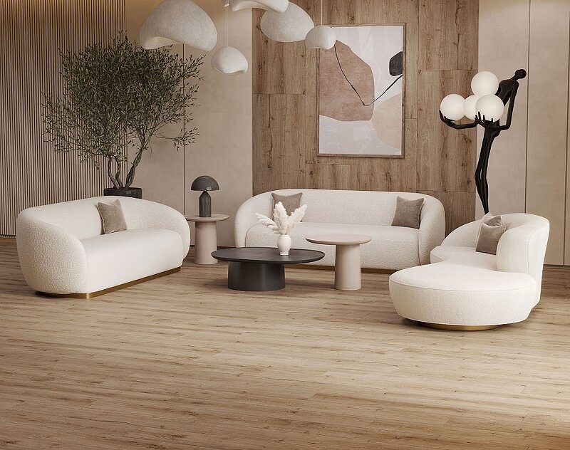 Керамогранит Axima Bergen светло-бежевый ретт. СК000042458 20х120 см