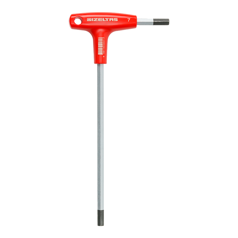 Отвертка т-рукоятка с шестигранным шлицем (HEX) 7.0 мм, длина стержня 174 мм, IZELTAS, 4920220070, 13000001626