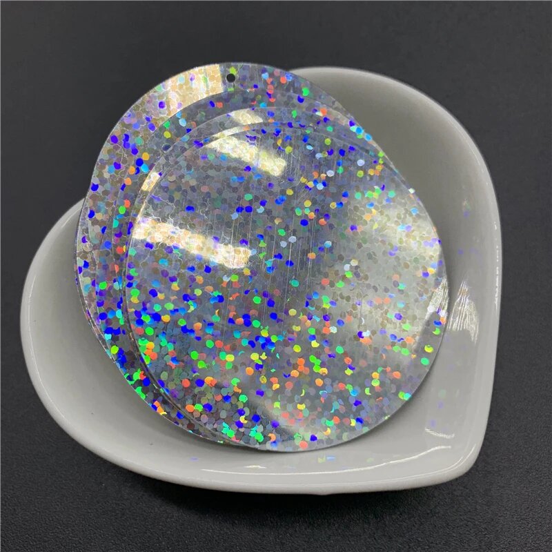 Пайетки серебряные 50 мм, 50 шт, Color: 14
