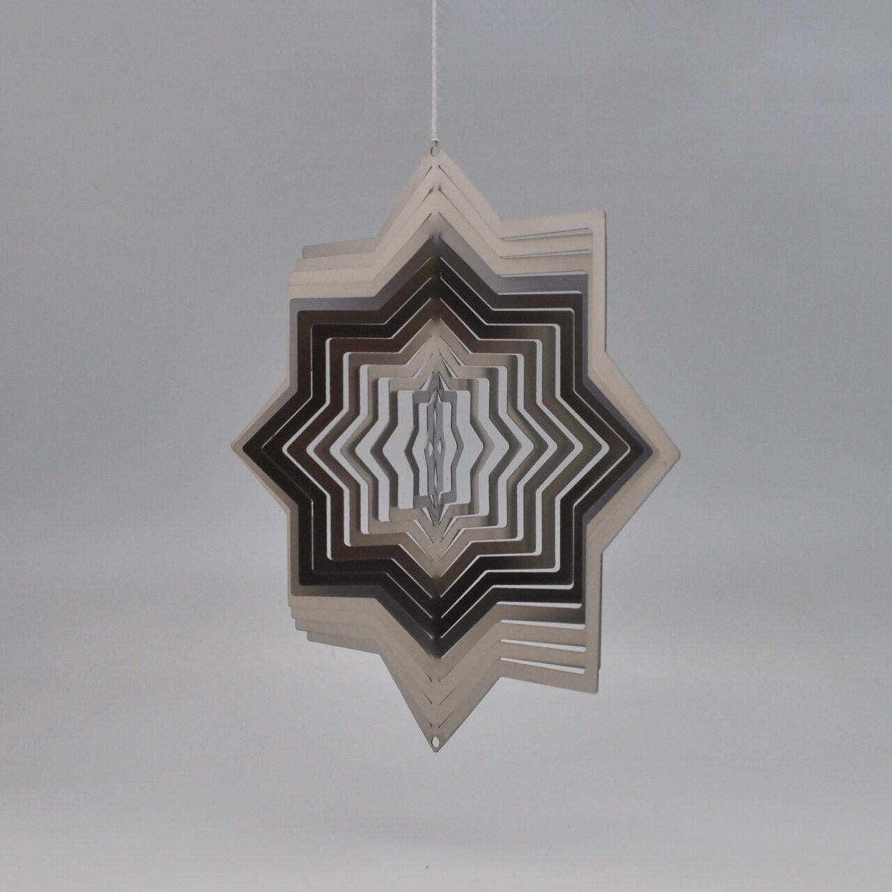 Кинетическое украшение для дома и сада Ветриго "Звезда" из нержавеющей стали