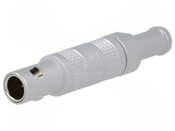Разъем LEMO FFA.00.250. CTAC31Z "Папа", коаксиальный, на провод, серебристый, 1 шт