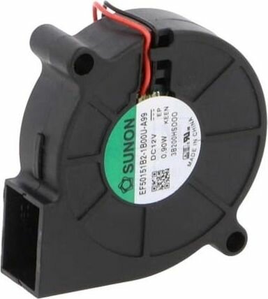 Вентилятор SUNON EF50151B2-1B00U-A99 Вентилятор: DC blower 12ВDC 51,6x51,7x15мм 5,94м3/ч 34дБА 1шт