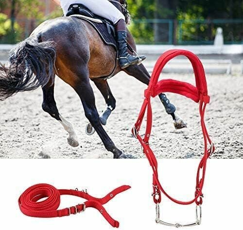Уздечка для лошадей, регулируемая, мягкая, износостойкий полипропилен