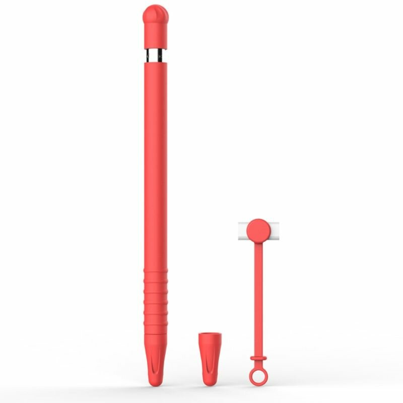 Подходит для карандашей (1-го поколения). Силиконовый чехол. Ручка-держатель. Деловой защитный колпачок ручки. Защита от падения.