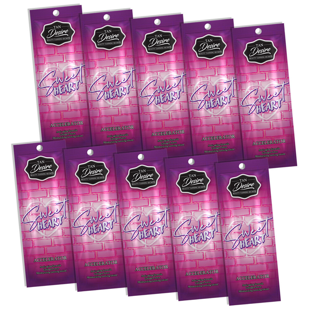 Крем Tan Desire Sweet Heart для загара в солярии ускоритель набор 10 шт 15 мл